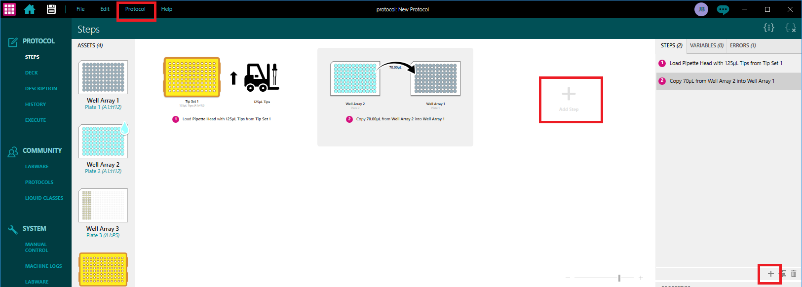 Designing protocols - 9.4 - Editing steps